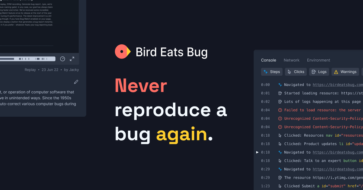 Bird Eats Bug